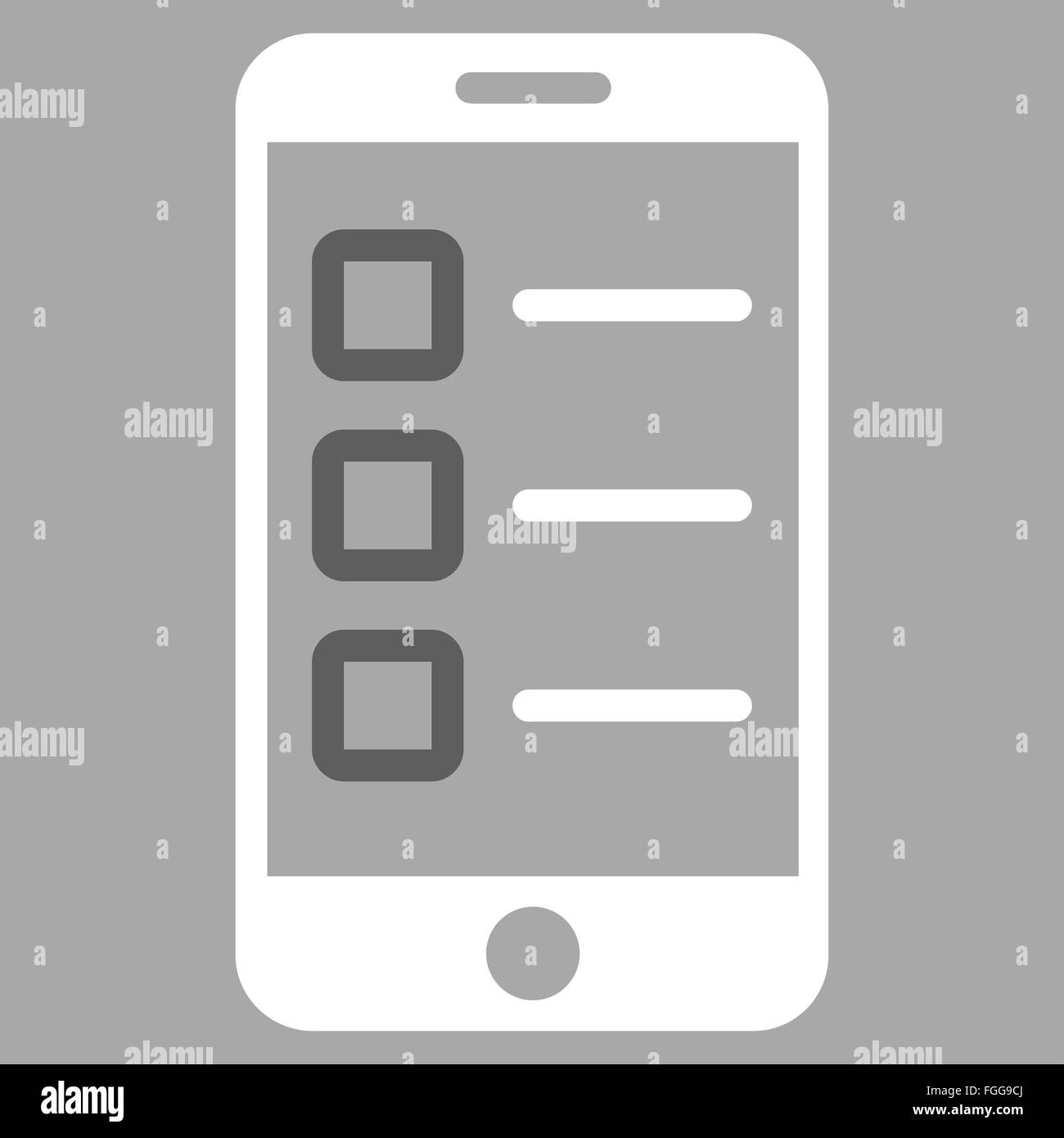 Mobile test icon from Business Bicolor Set Stock Photo - Alamy