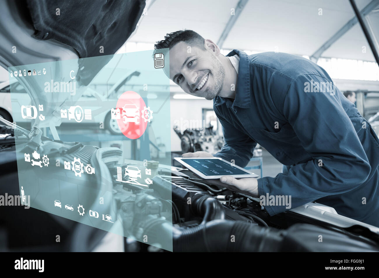 Composite image of engineering interface Stock Photo - Alamy