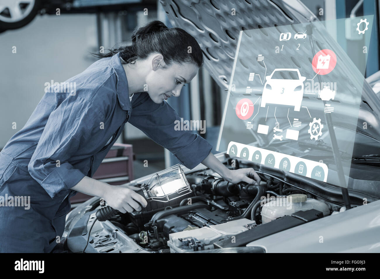 Composite image of engineering interface Stock Photo - Alamy