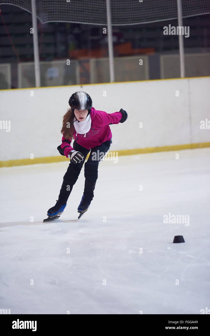 children speed skating Stock Photo - Alamy