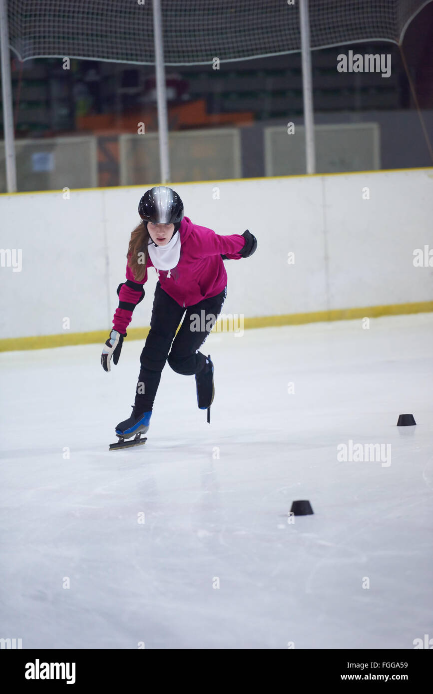 children speed skating Stock Photo - Alamy