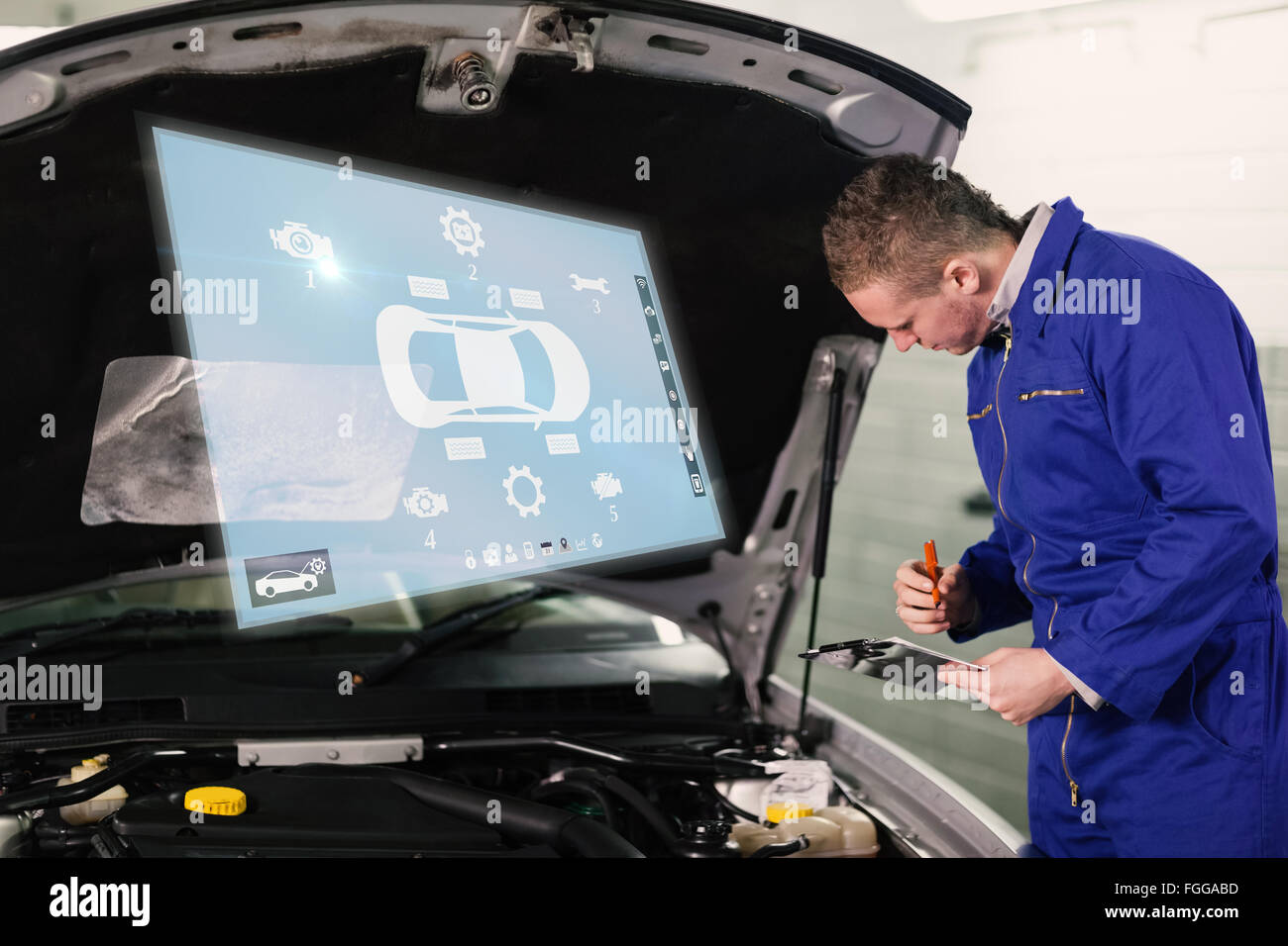 Composite image of engineering interface Stock Photo - Alamy