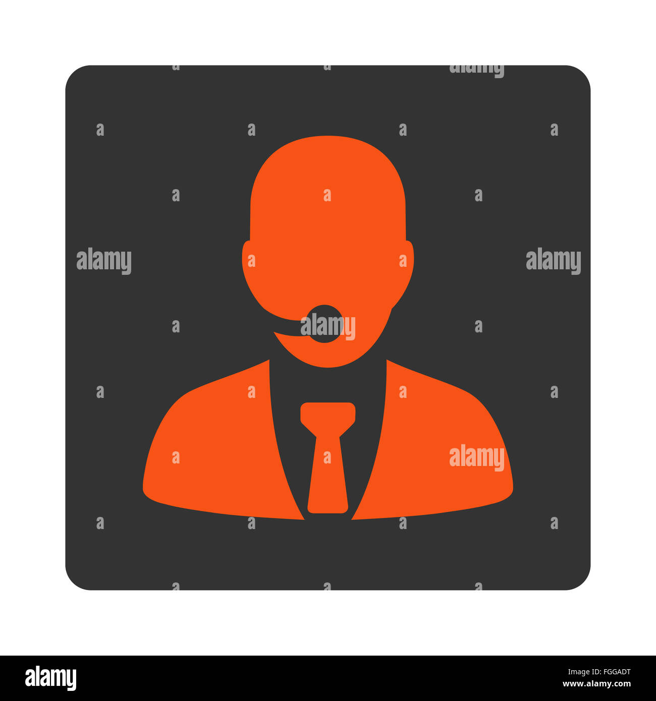 Call center operator icon Stock Photo - Alamy