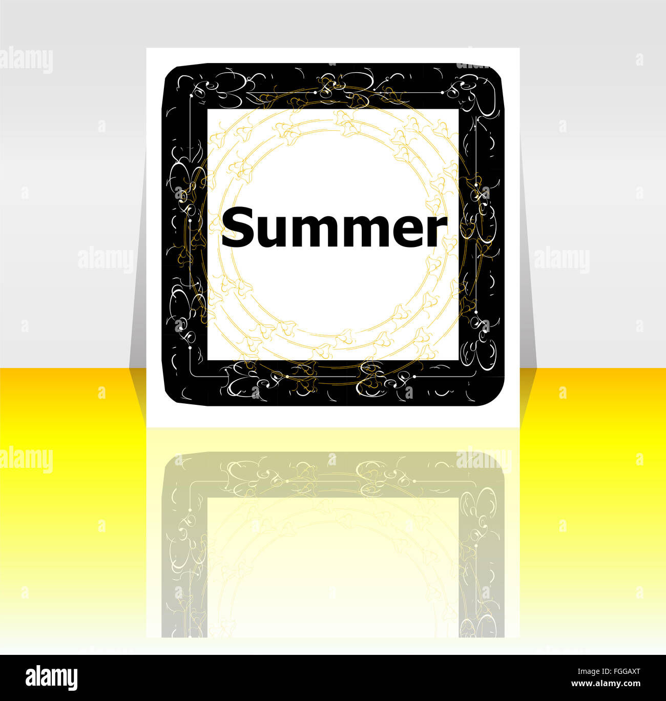 summer poster. summer background. Effects poster, frame. Happy holidays ...