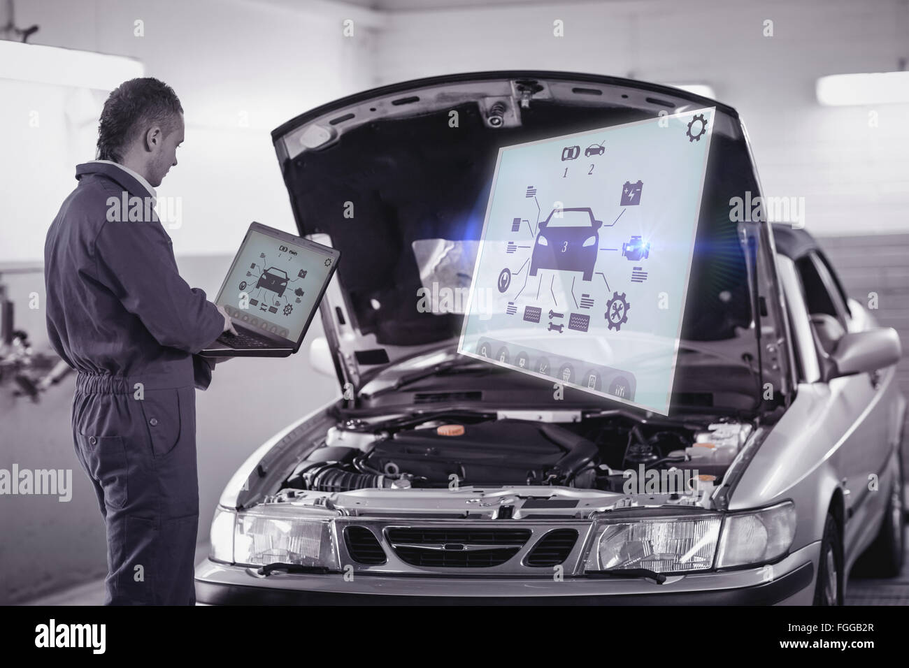 Composite image of engineering interface Stock Photo - Alamy