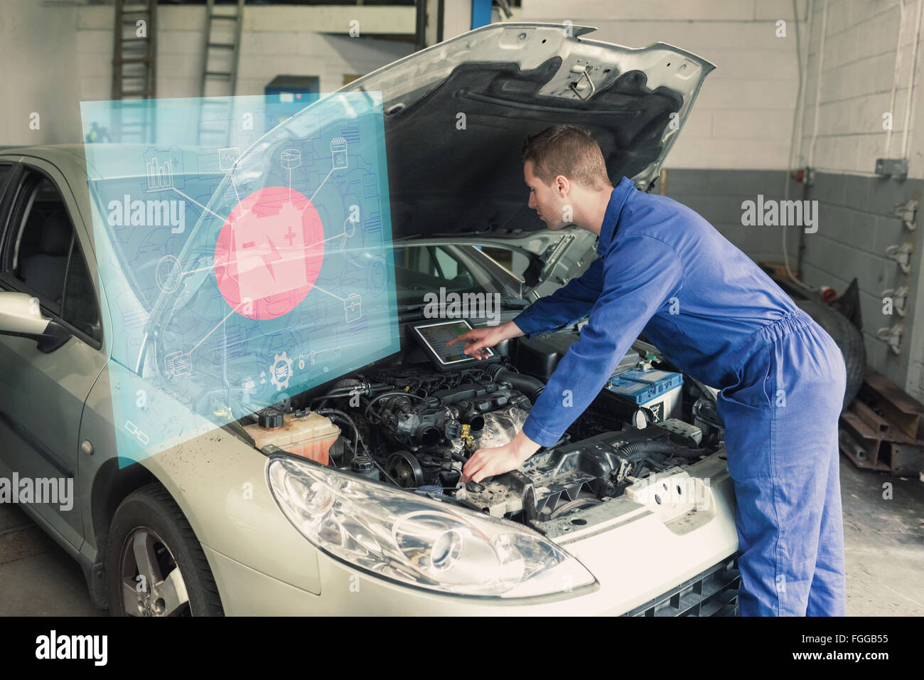 Car bonnet diagram hi-res stock photography and images - Alamy