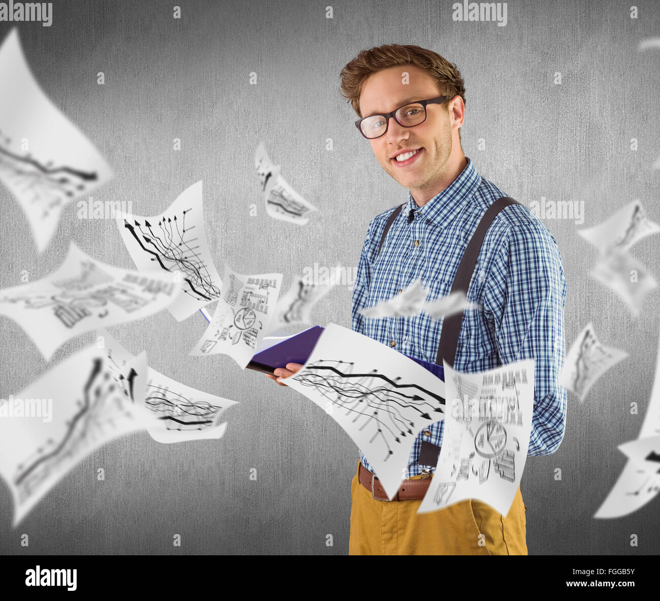 Composite image nerd notepad hi-res stock photography and images - Alamy