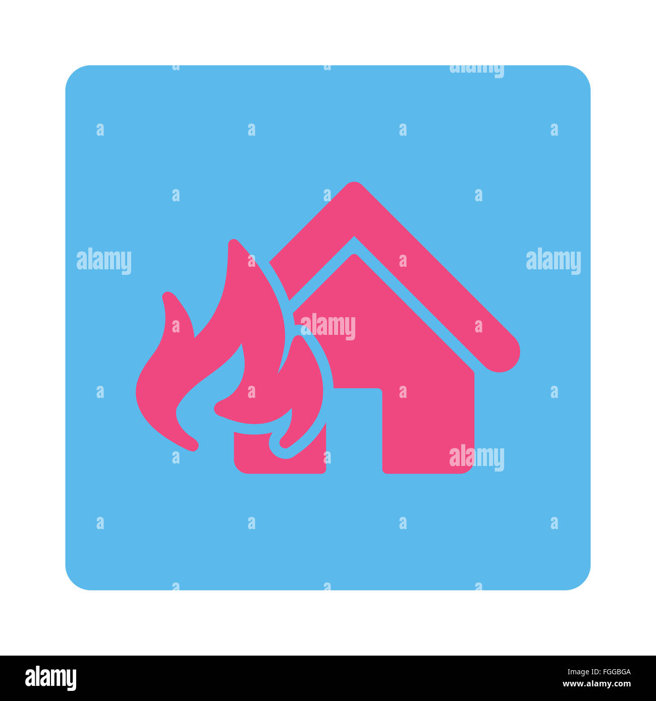 Fire Damage icon Stock Photo - Alamy