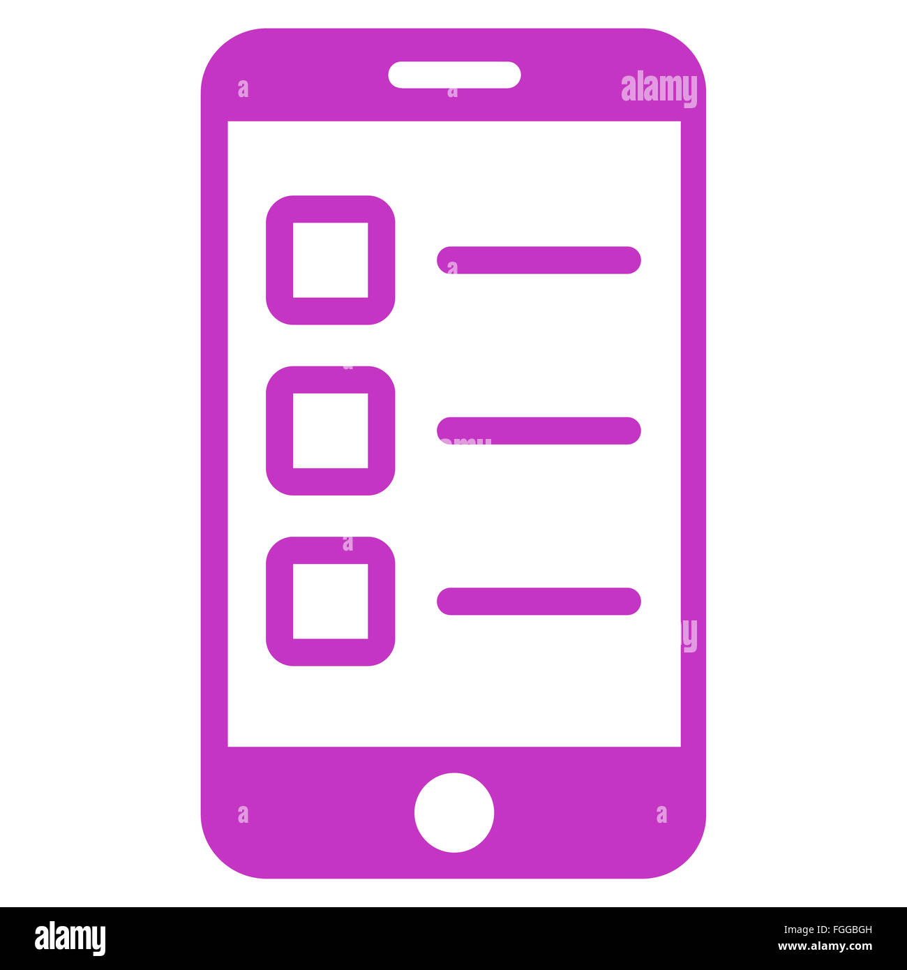 Mobile test icon Stock Photo - Alamy