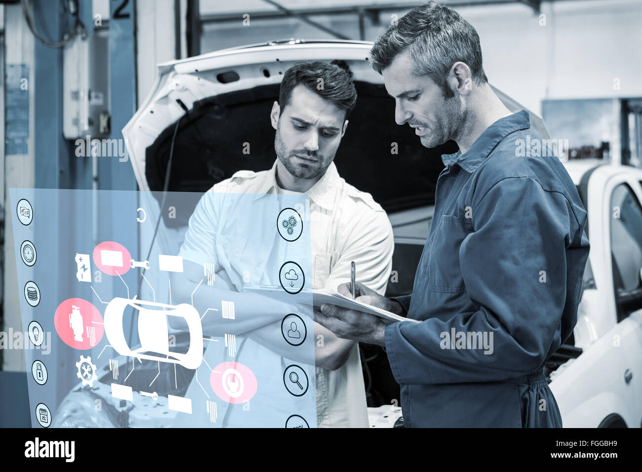 Composite image of engineering interface Stock Photo - Alamy