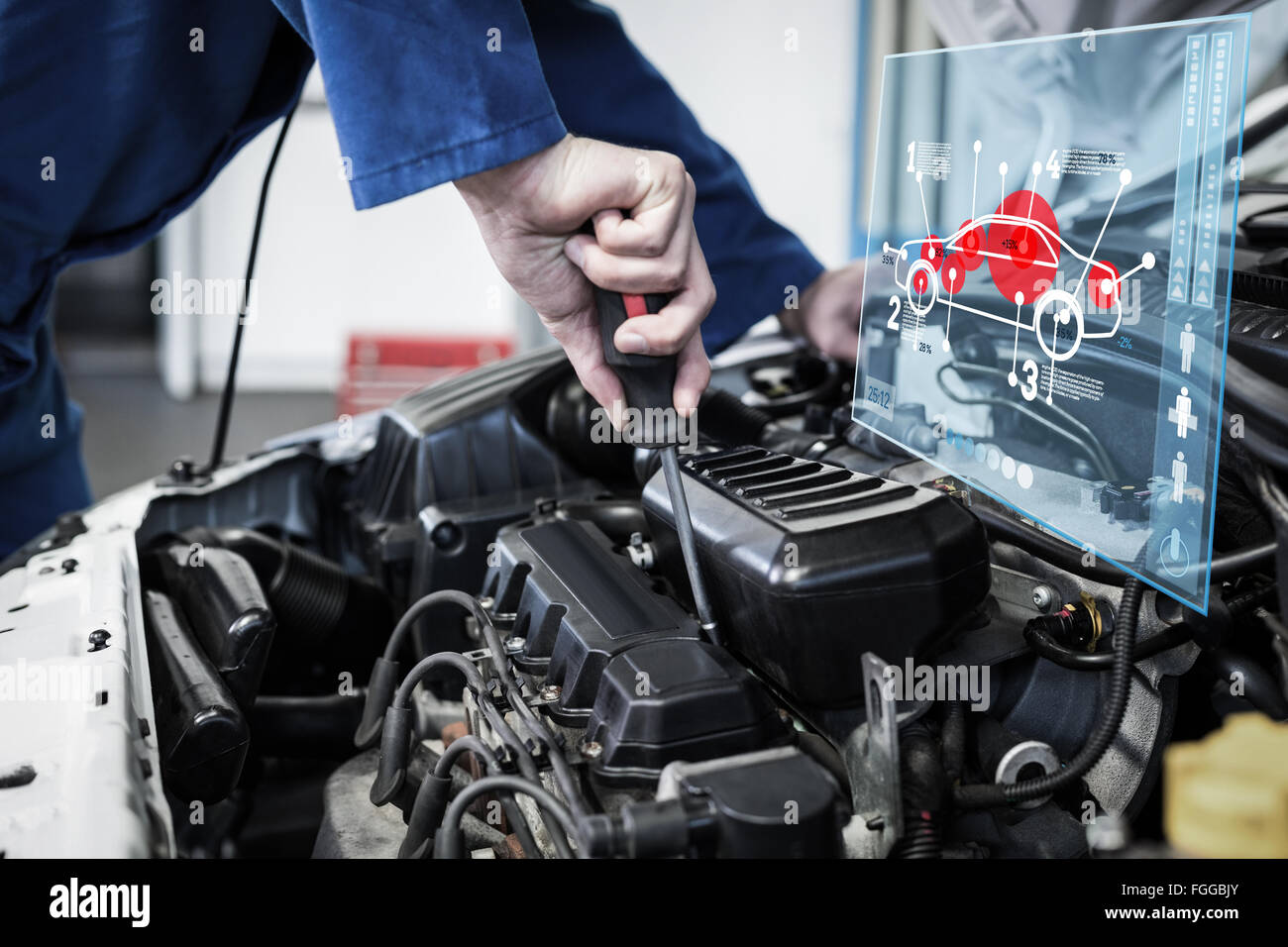 Car bonnet diagram hi-res stock photography and images - Alamy