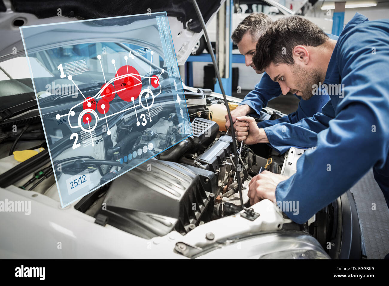 Car bonnet diagram hi-res stock photography and images - Alamy