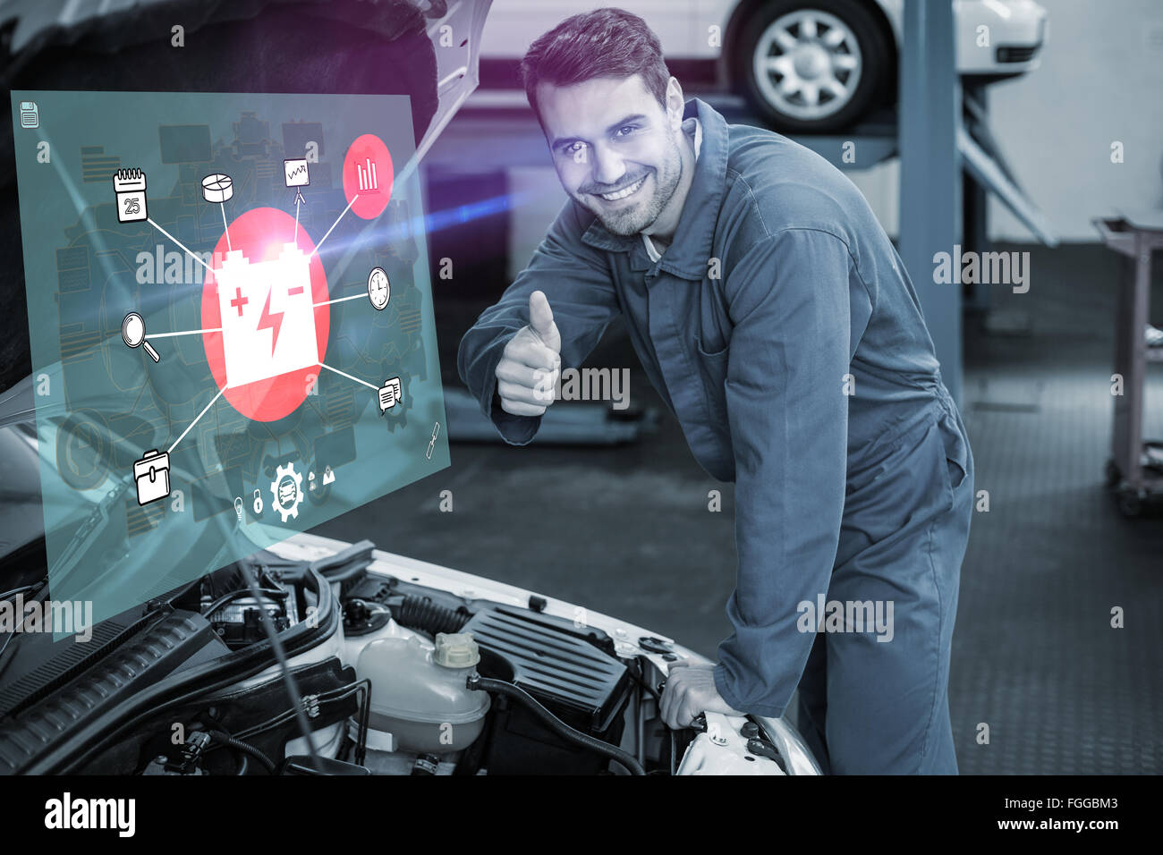 Composite image of engineering interface Stock Photo - Alamy