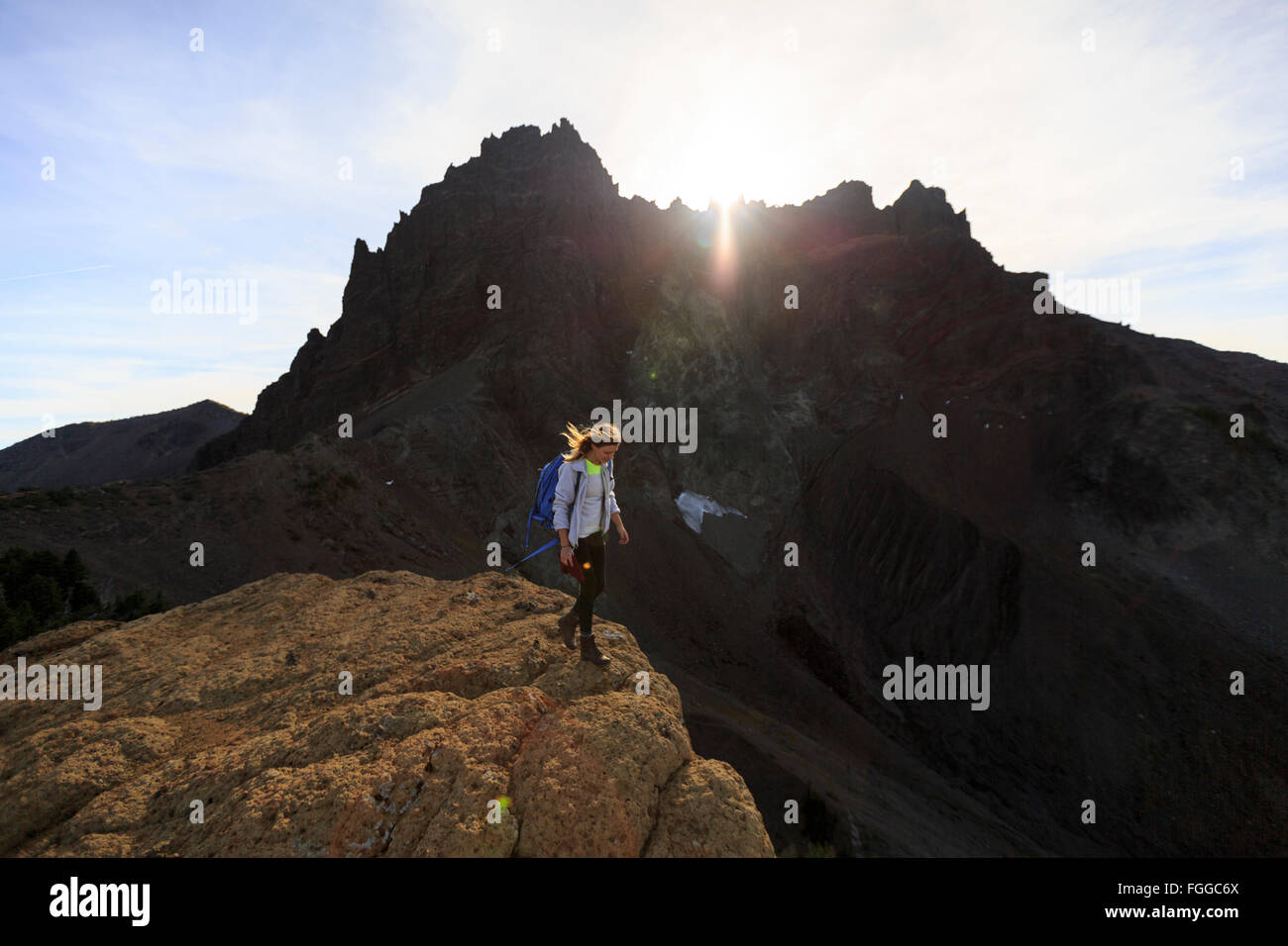 Hiking 3 fingered Jack Stock Photo - Alamy