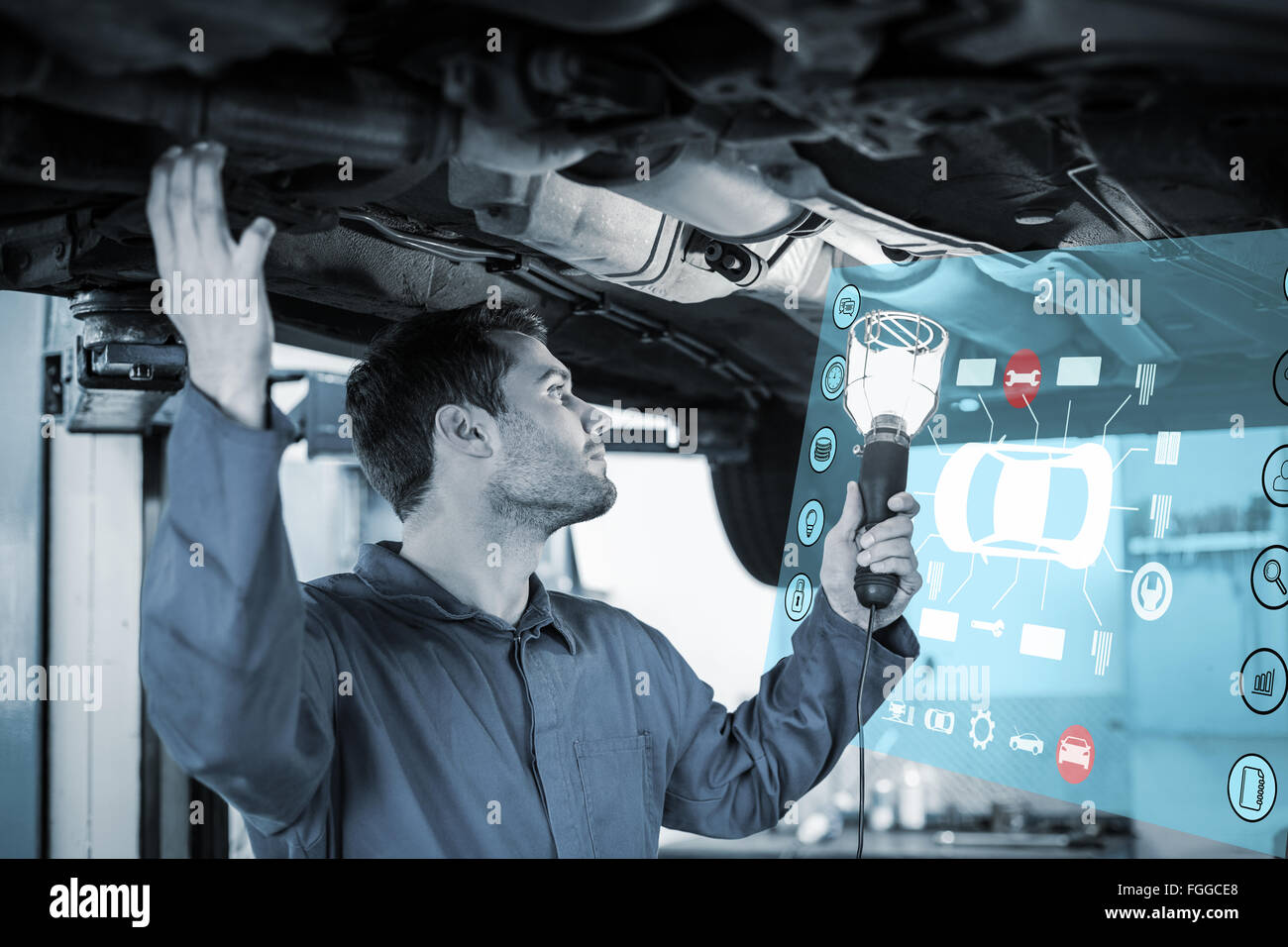 Composite image of engineering interface Stock Photo - Alamy