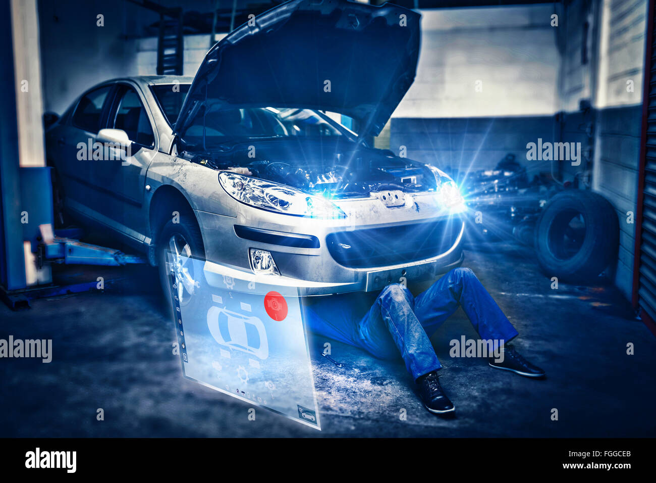 Car bonnet diagram hi-res stock photography and images - Alamy