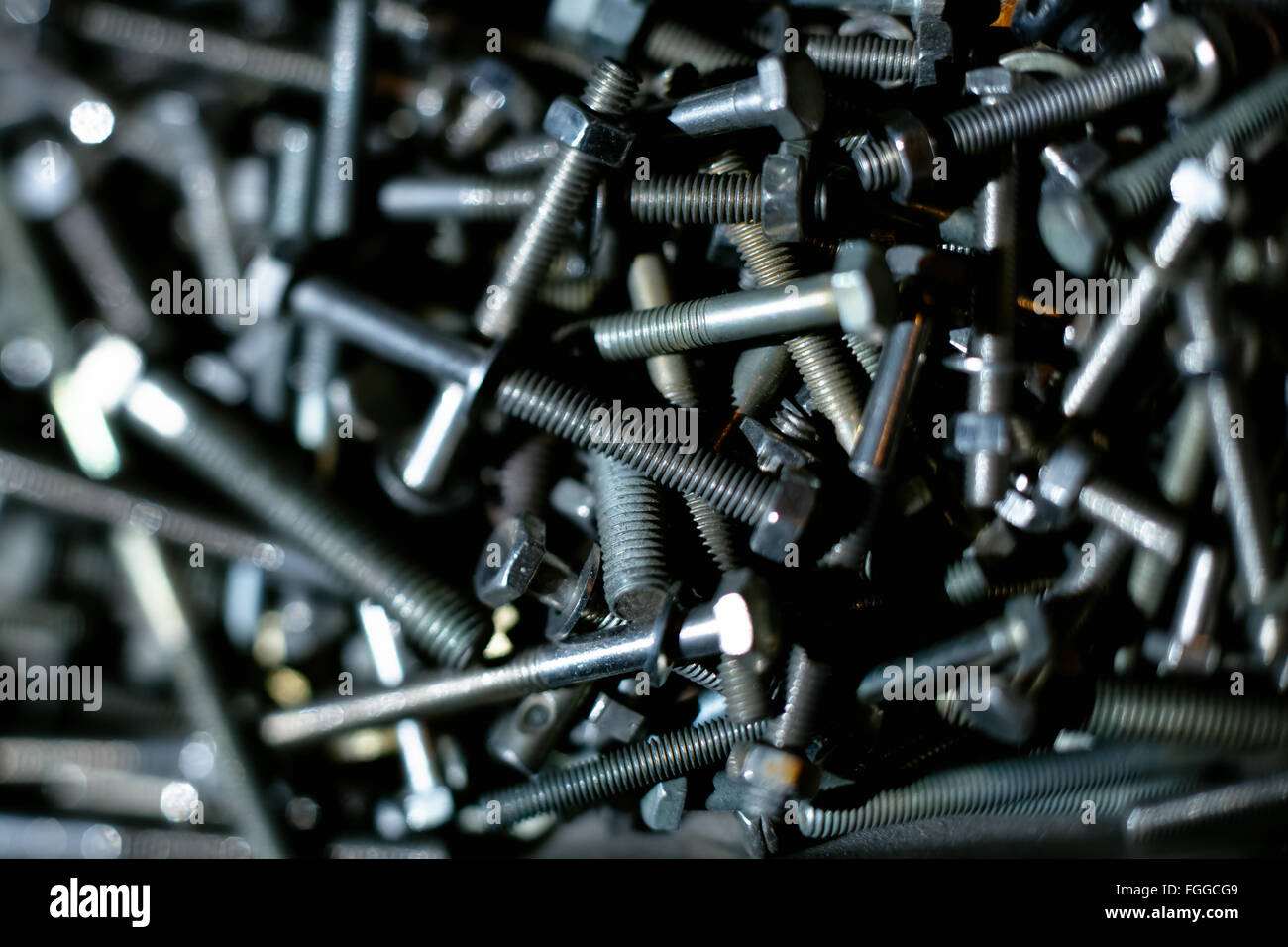 Bolts nuts background Stock Photo - Alamy