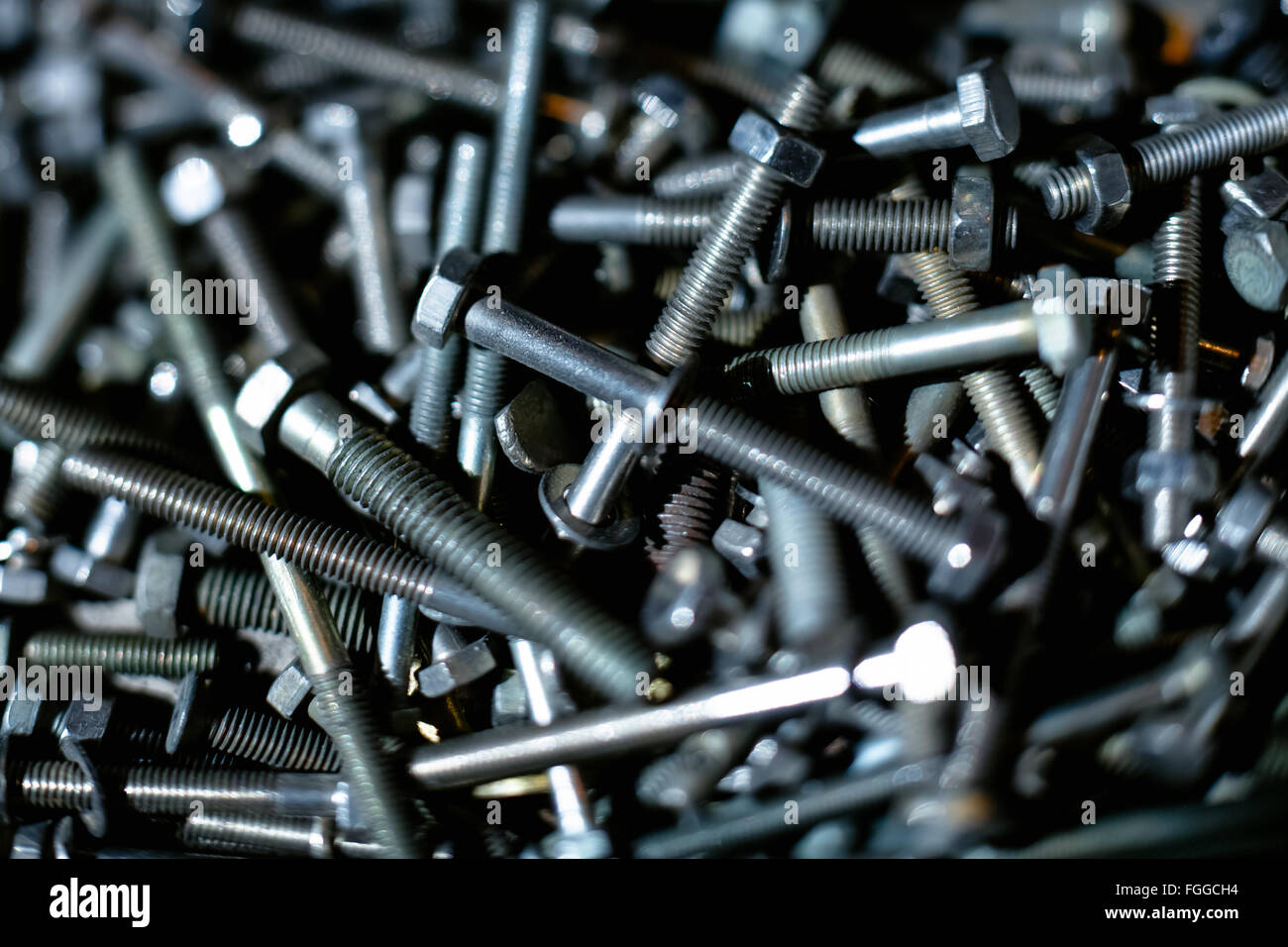 Bolts nuts background Stock Photo - Alamy