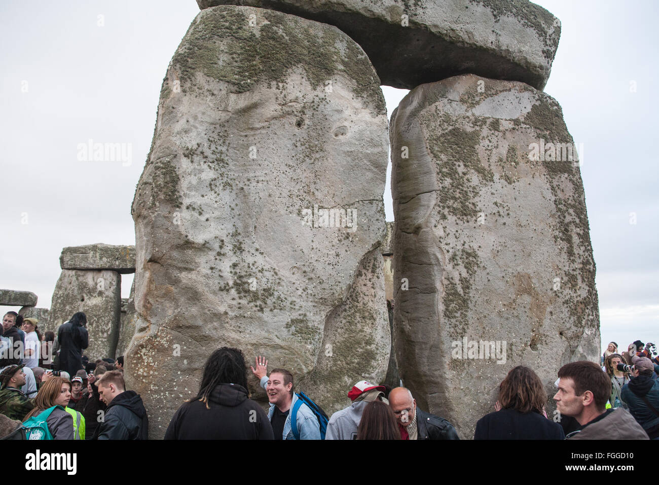 Stonehenge,Summer Solstice sunrise June,Wiltshire,England Stock Photo ...