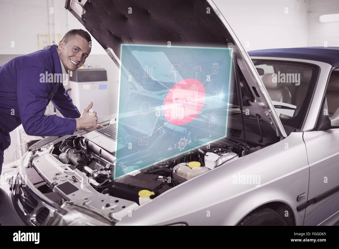 Composite image of engineering interface Stock Photo - Alamy