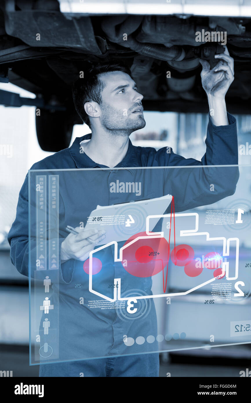 Composite image of engine interface Stock Photo - Alamy