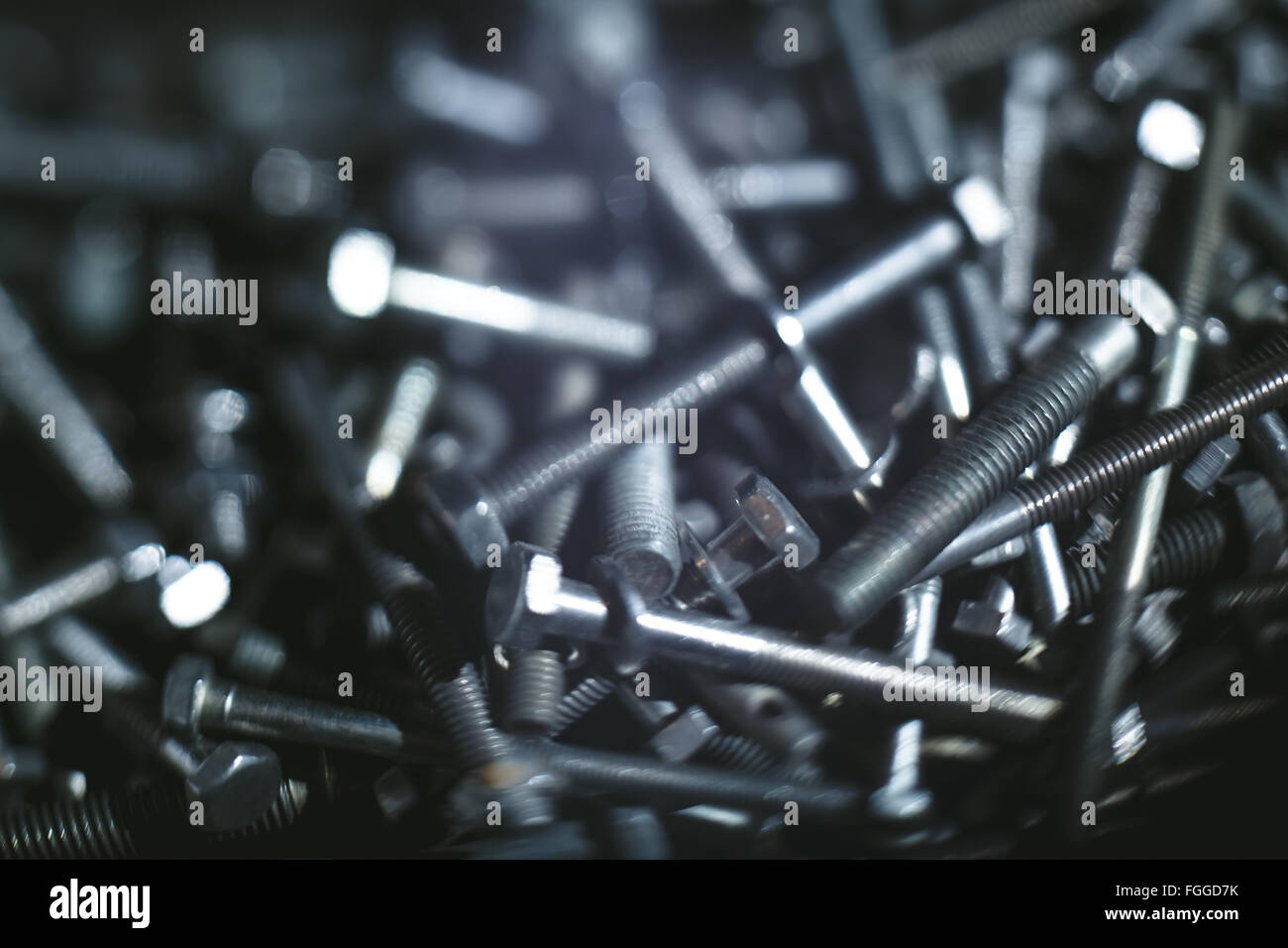 Set metal bolts hex hi-res stock photography and images - Alamy