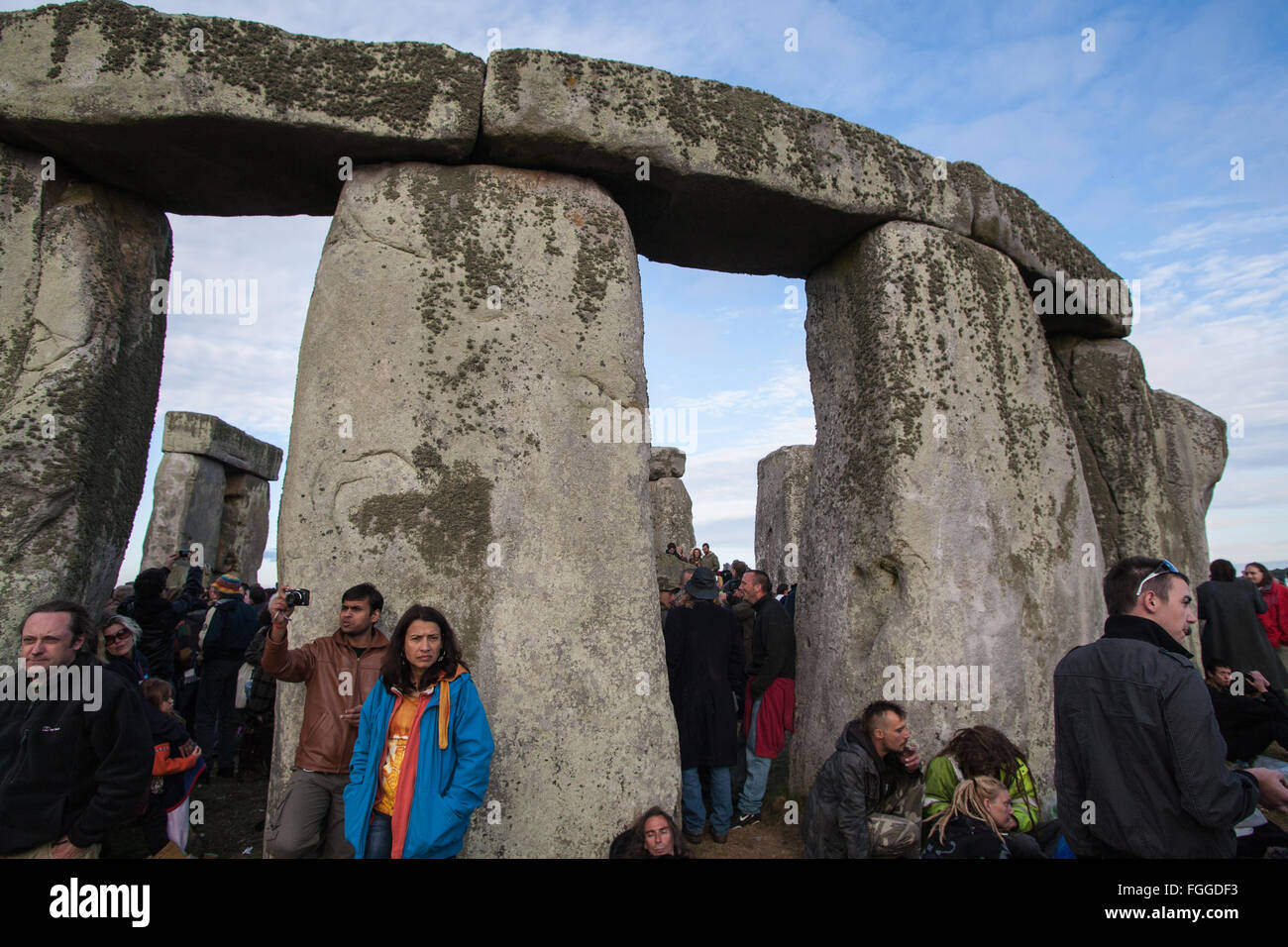 Stonehenge,Summer Solstice sunrise June,Wiltshire,England Stock Photo ...