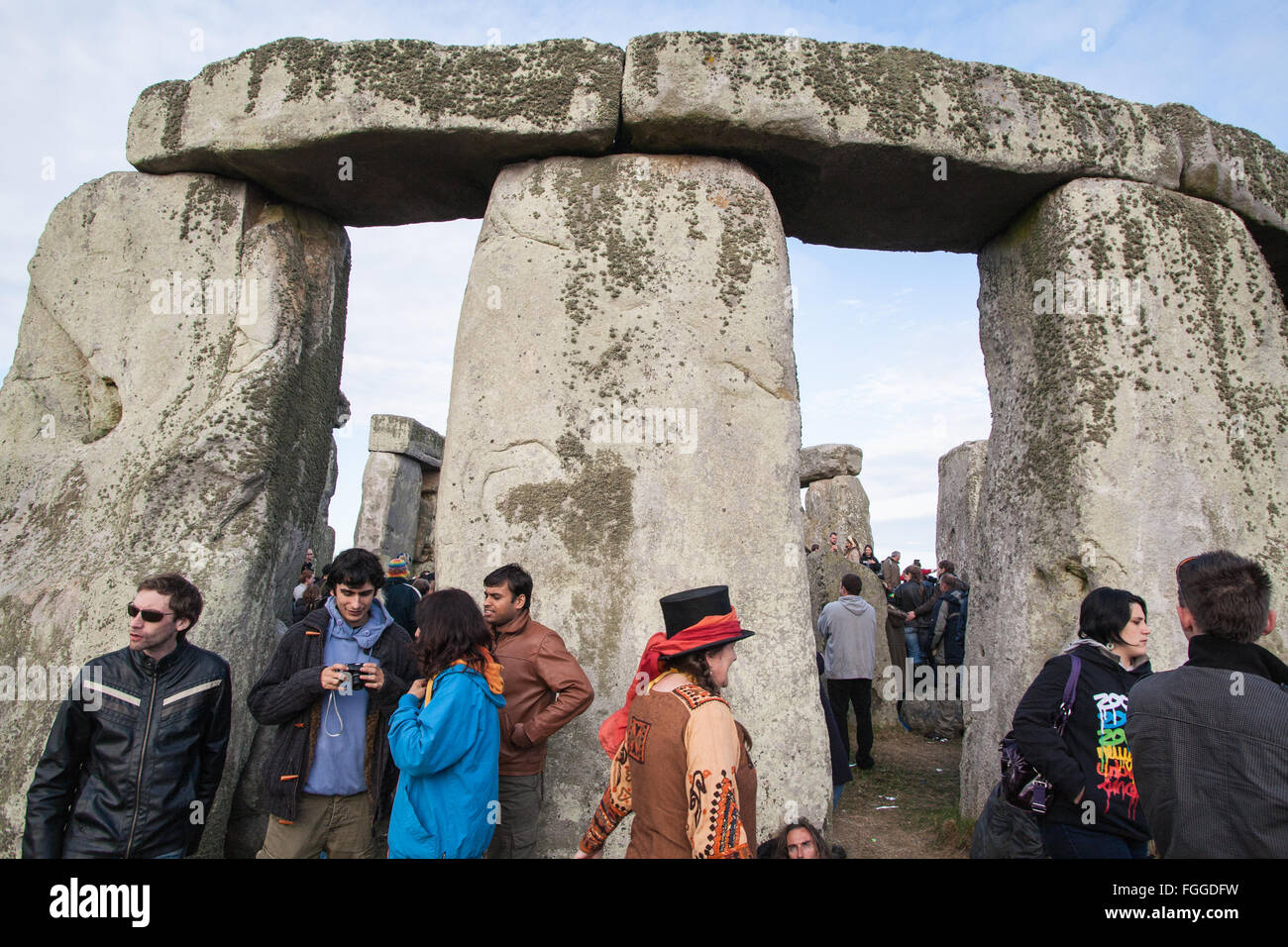 Stonehenge,Summer Solstice sunrise June,Wiltshire,England Stock Photo ...