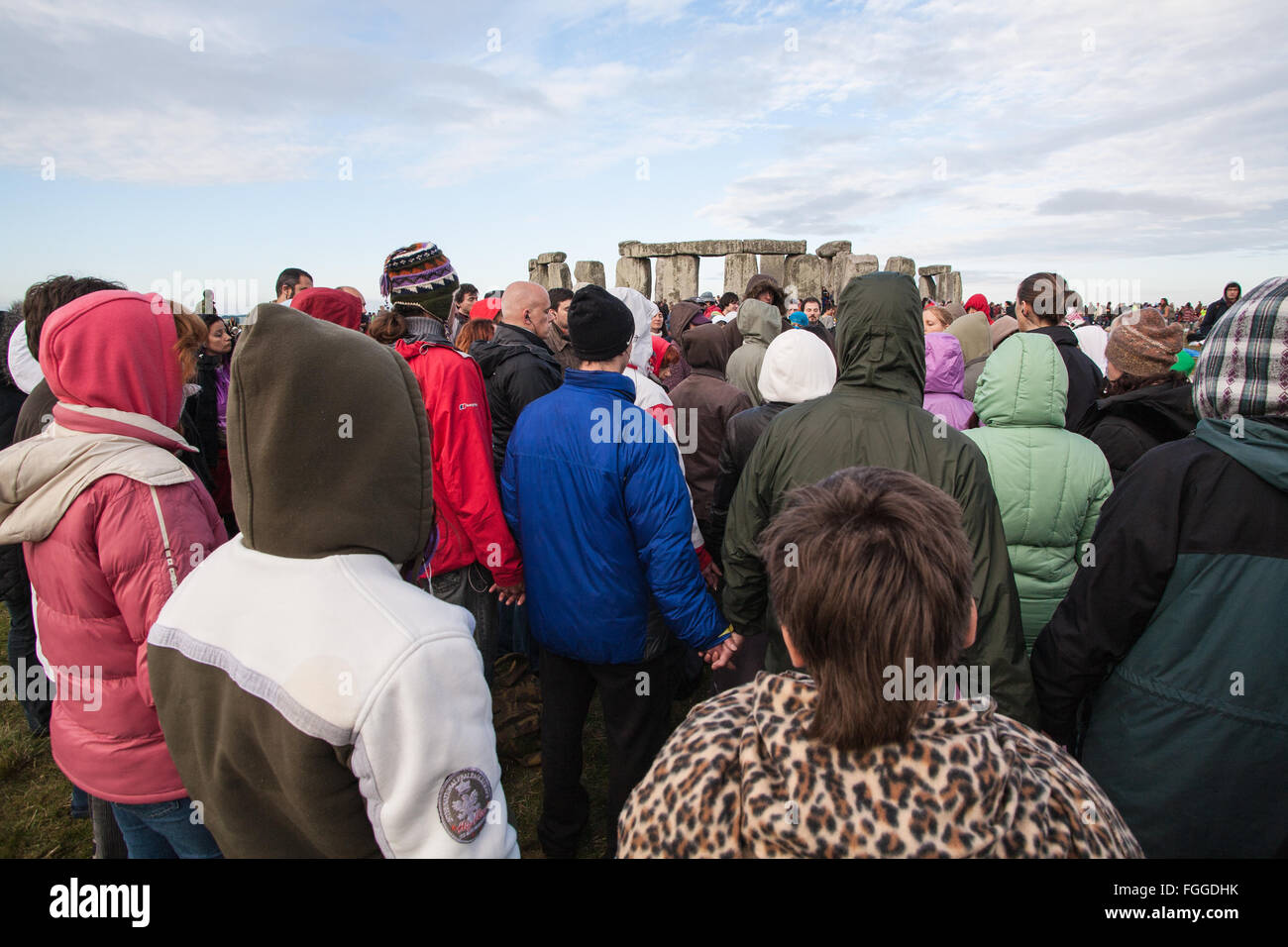 Stonehenge,Summer Solstice sunrise June,Wiltshire,England Stock Photo ...