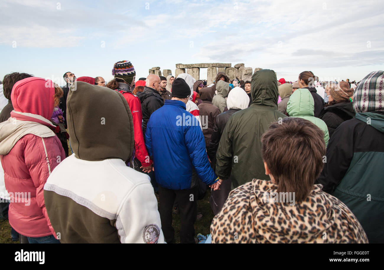 Stonehenge,Summer Solstice sunrise June,Wiltshire,England Stock Photo ...