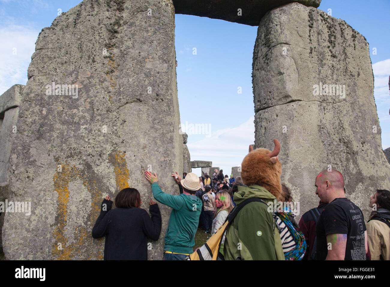 Stonehenge,Summer Solstice sunrise June,Wiltshire,England Stock Photo ...