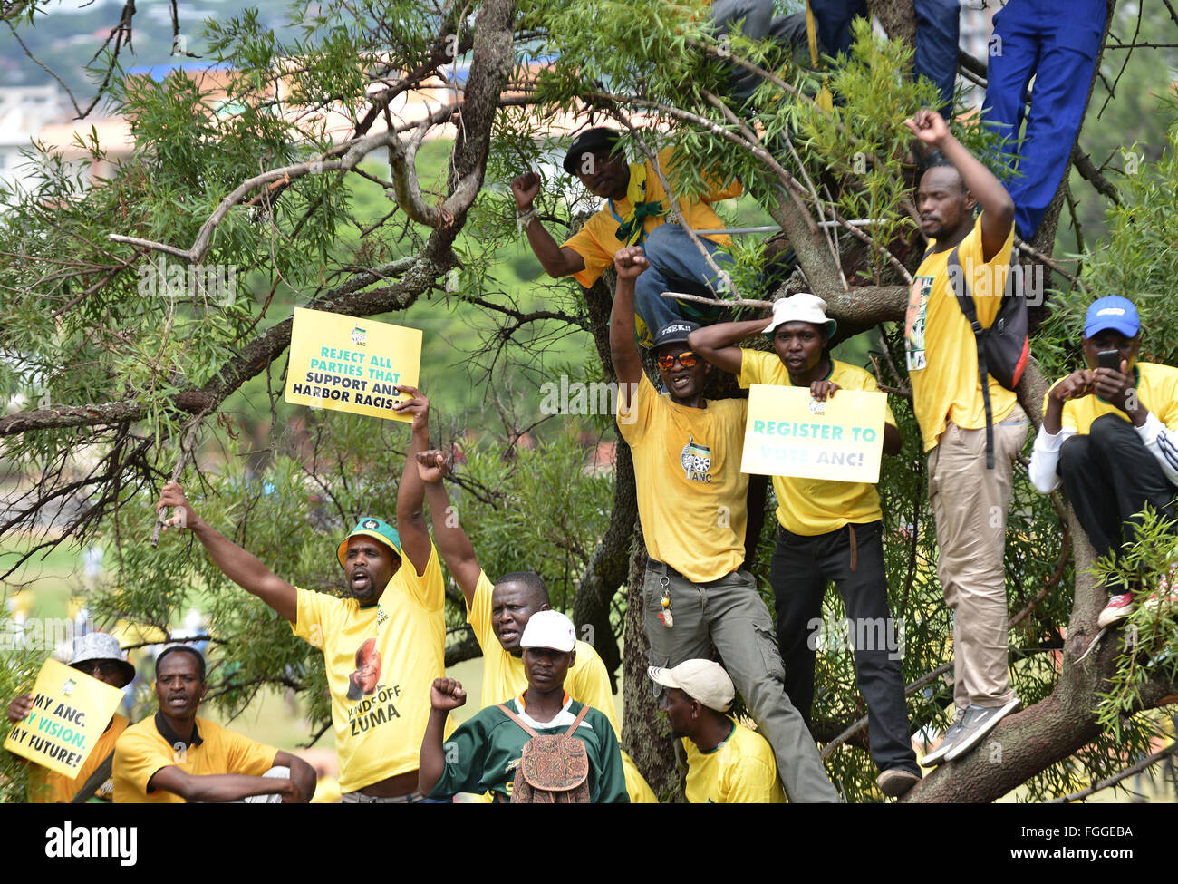African national congress anc supporters hi-res stock photography and ...