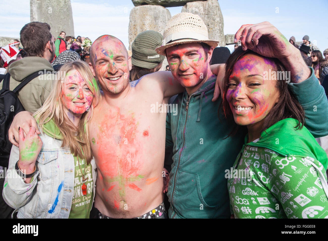 Stonehenge,Summer Solstice sunrise June,Wiltshire,England Stock Photo ...