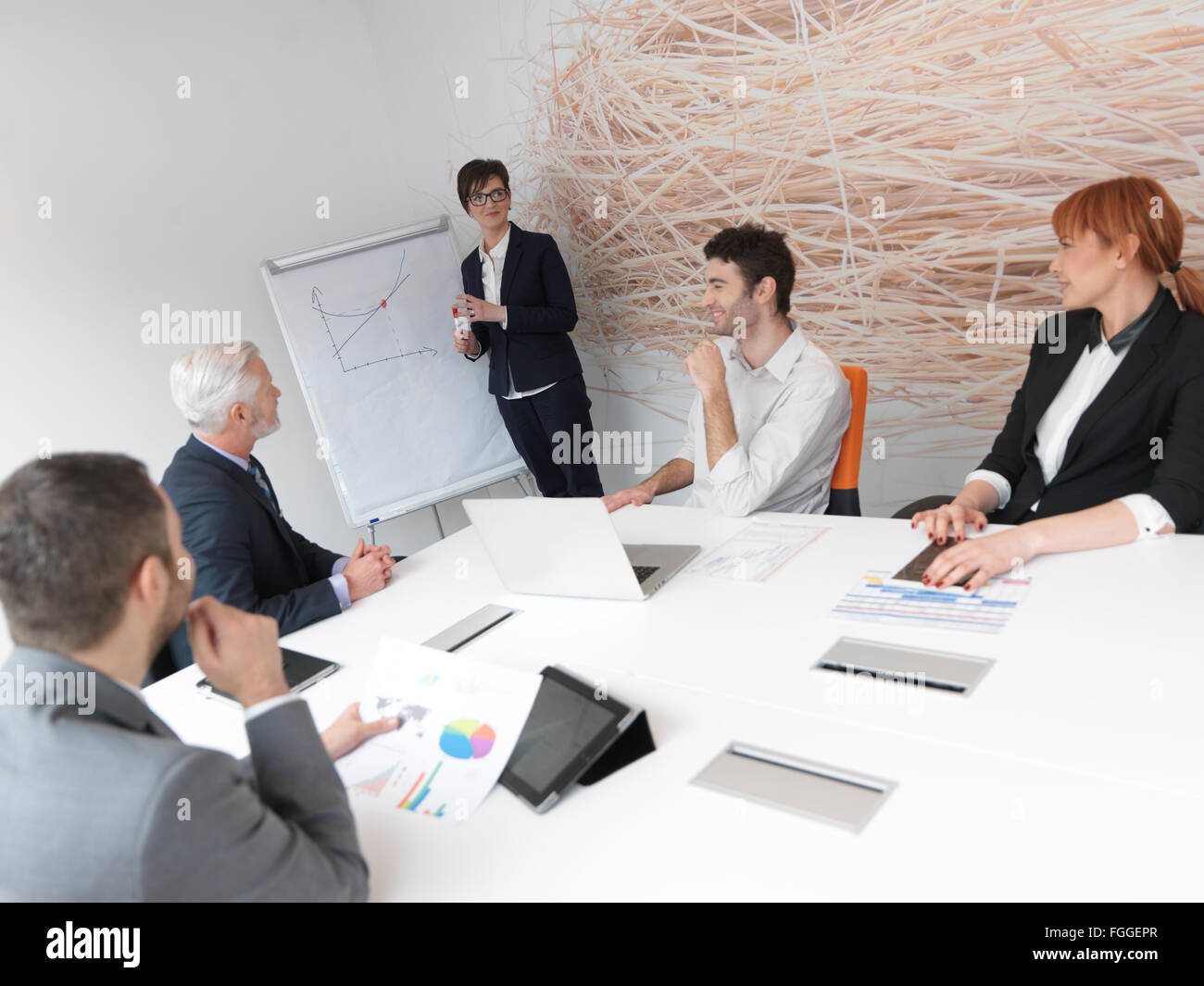 business people group on meeting Stock Photo - Alamy