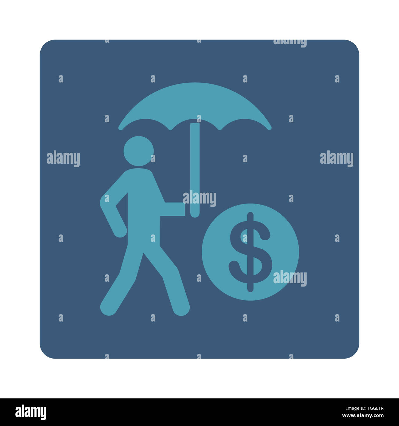 Financial insurance icon Stock Photo - Alamy
