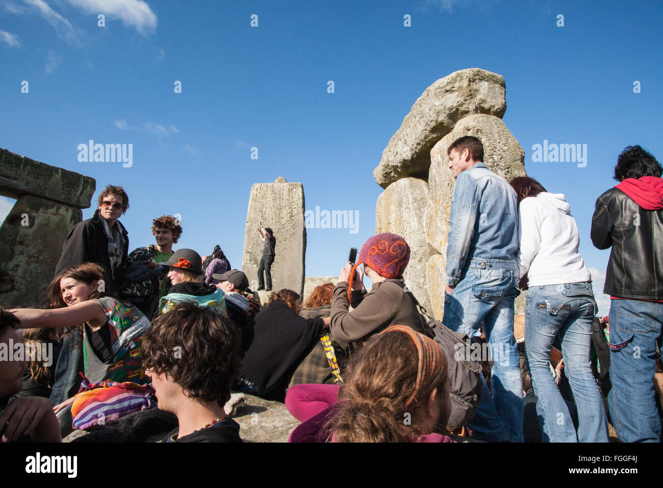Stonehenge,Summer Solstice sunrise June,Wiltshire,England Stock Photo ...