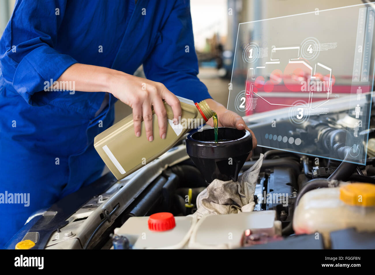 Composite image of engine interface Stock Photo - Alamy