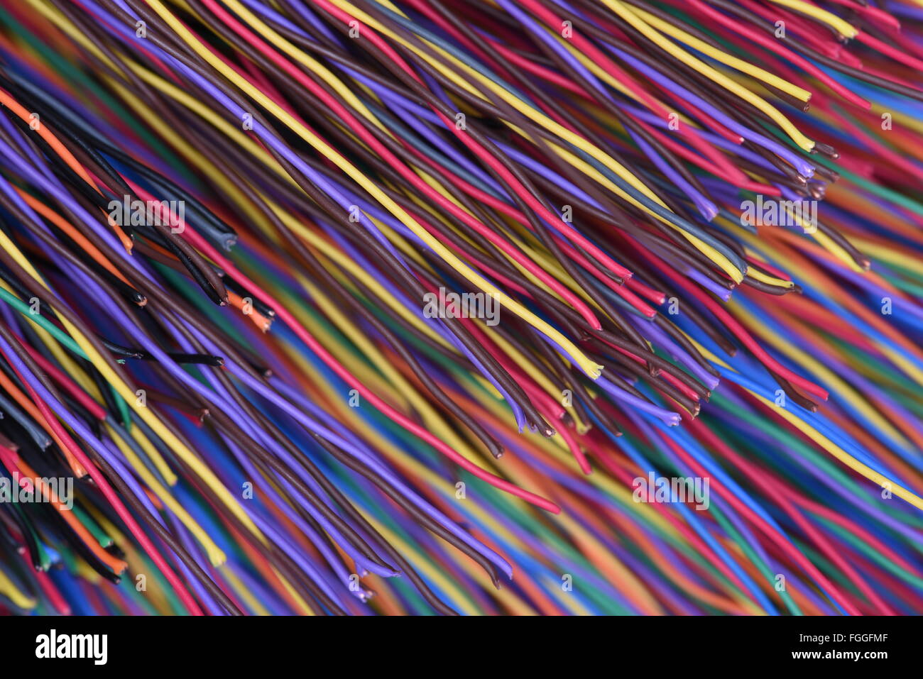 Colorful network cable and wire Stock Photo - Alamy
