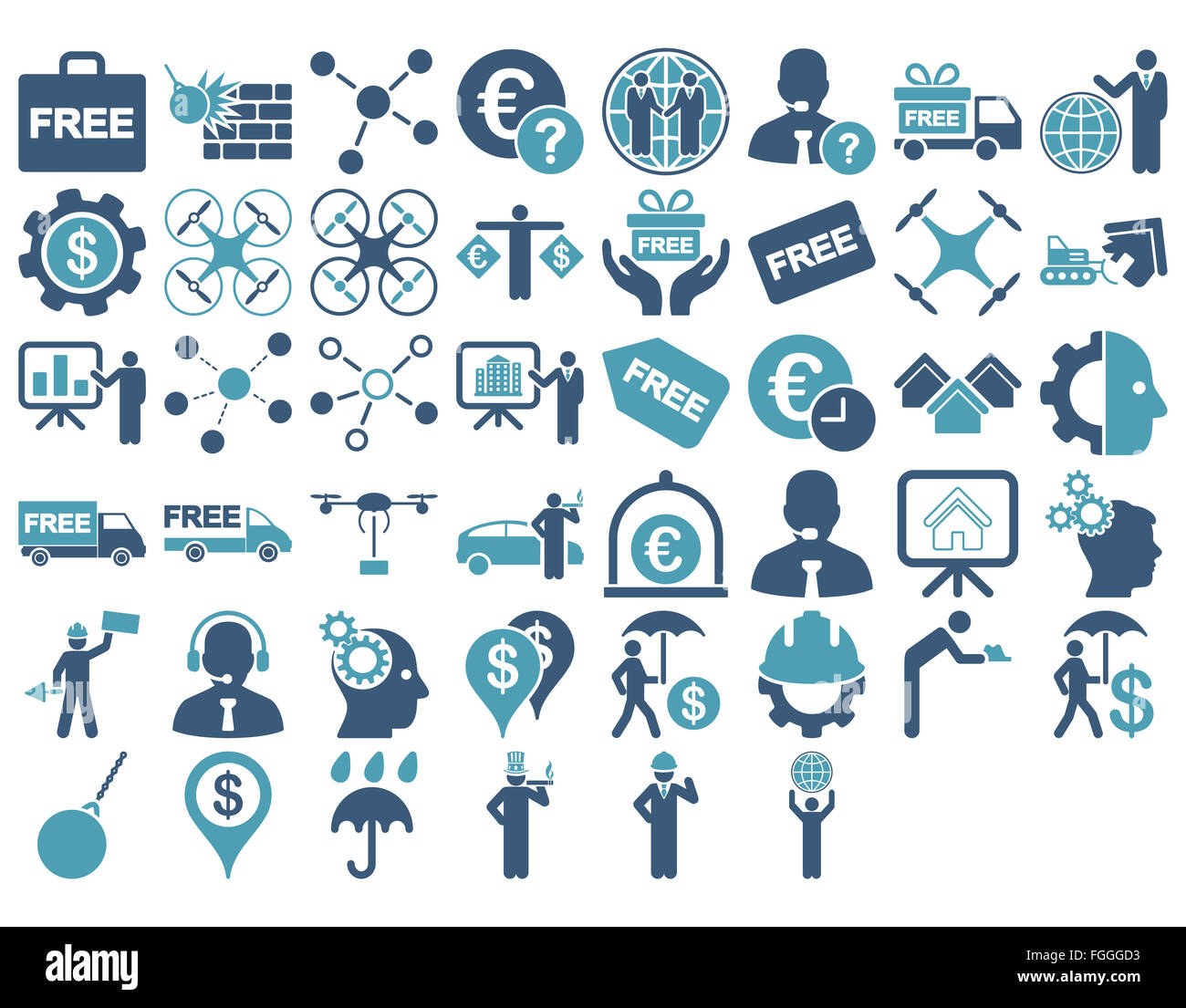 Business Icon Set Stock Photo - Alamy