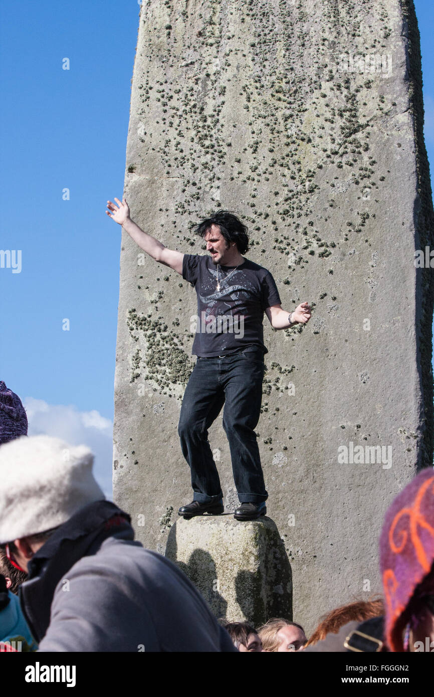 Stonehenge,Summer Solstice sunrise June,Wiltshire,England Stock Photo ...