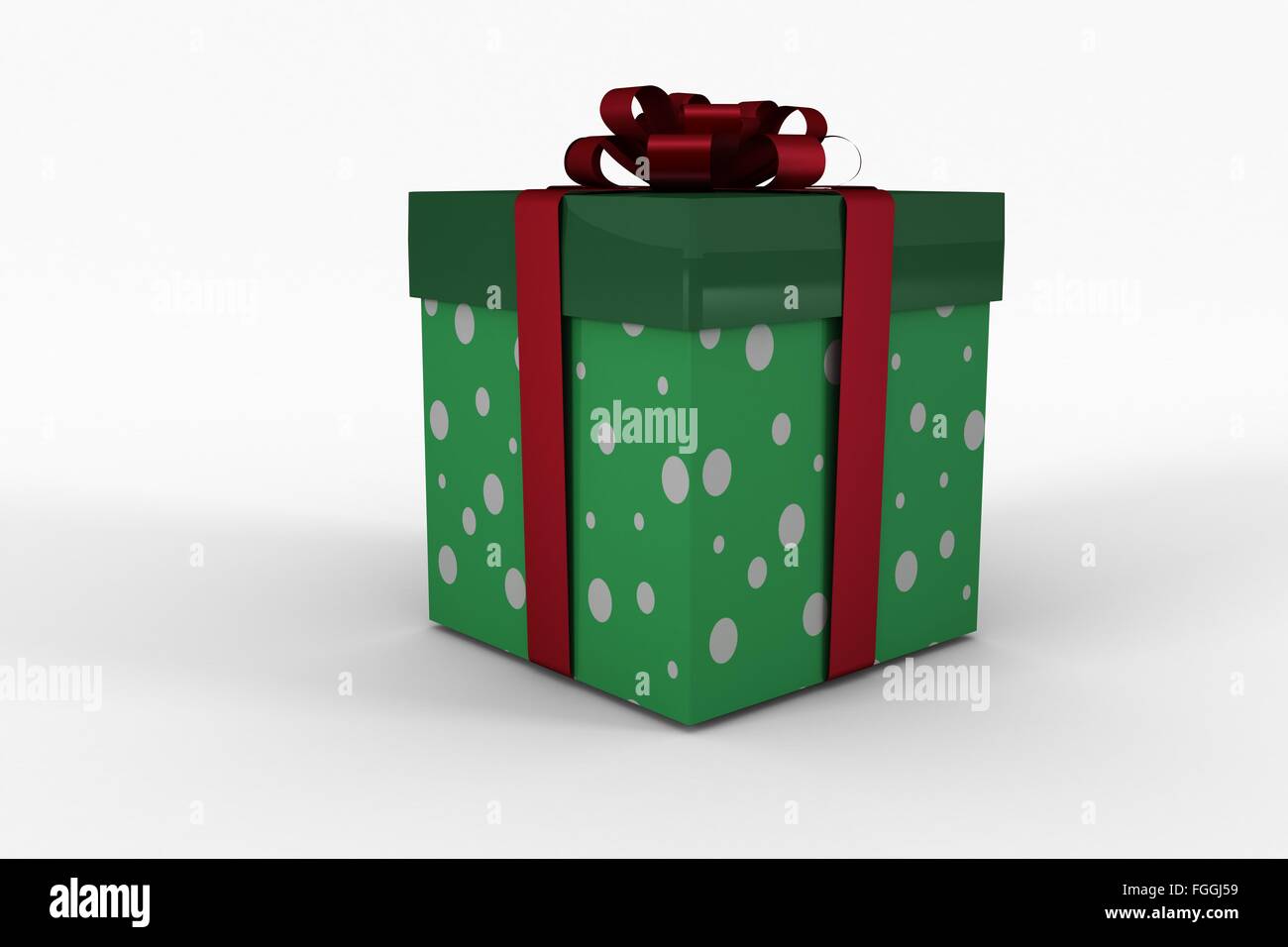 Red and green gift box Stock Photo - Alamy