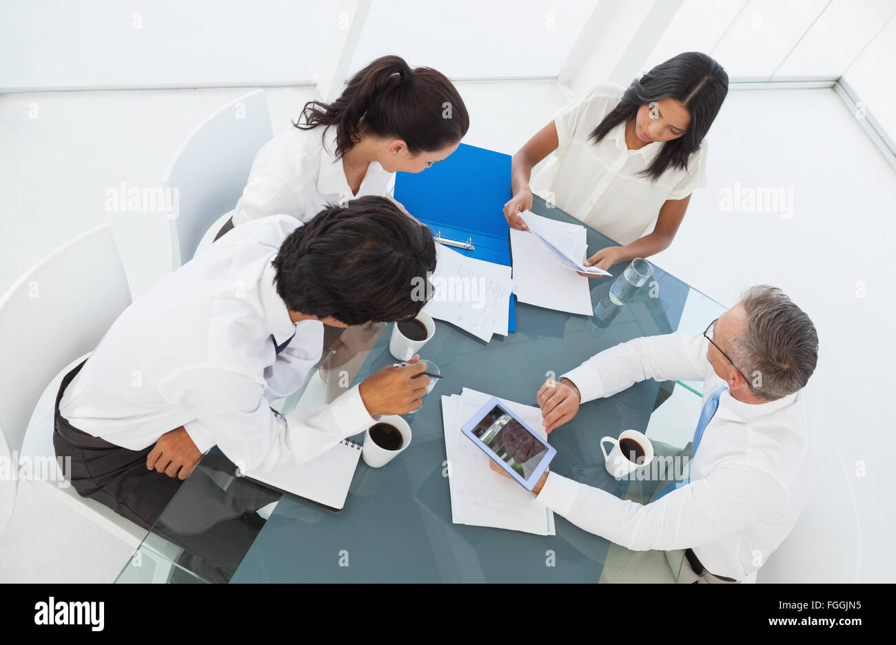 Business team hard at work Stock Photo - Alamy