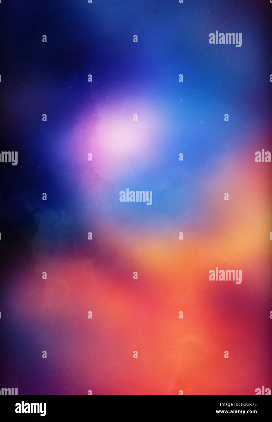 Nebula, Cosmic space and stars, blue cosmic abstract background ...