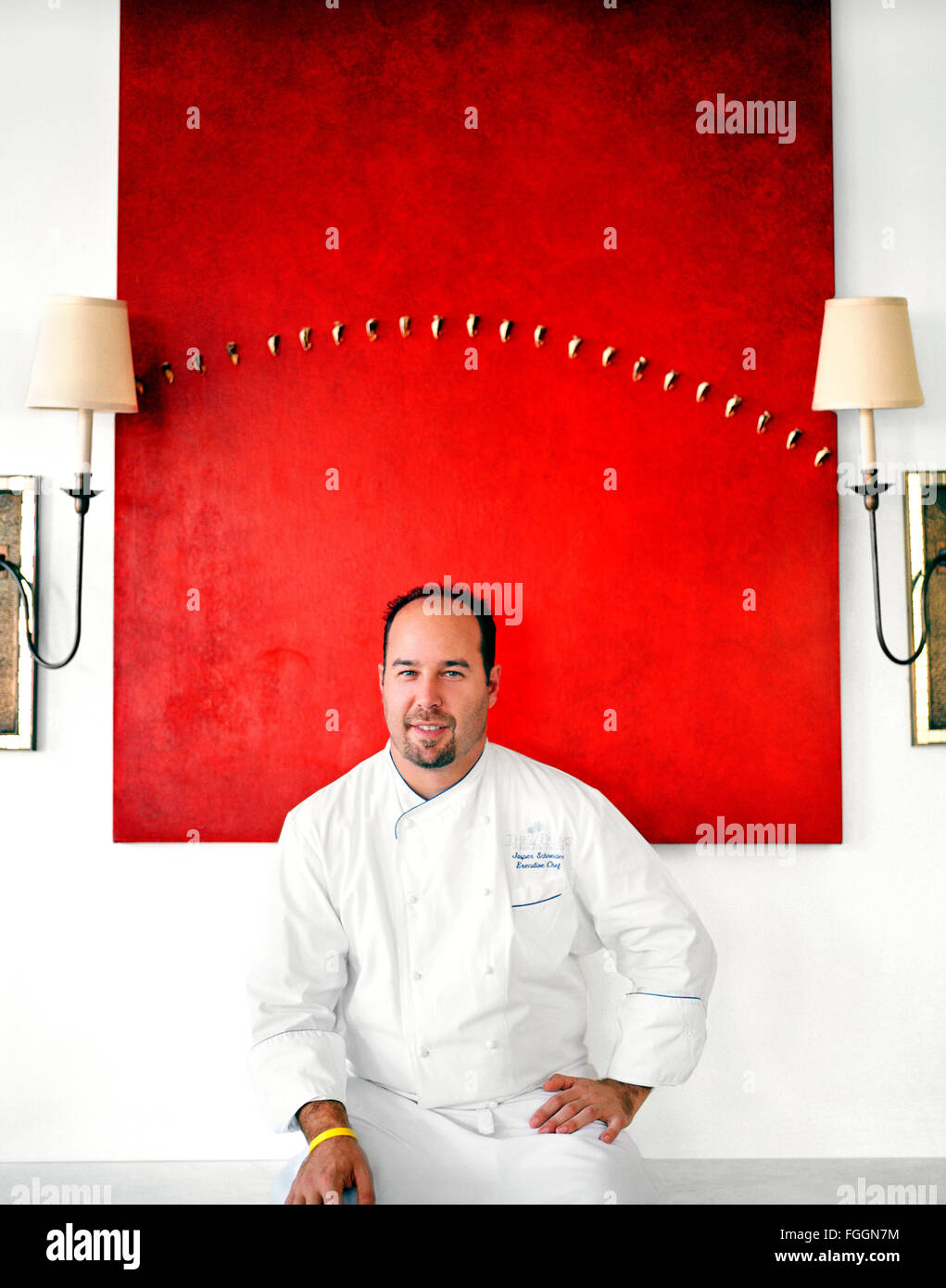 Chef Jasper Schneider at his renowned Caribbean restaurant "Parellel 23 ...