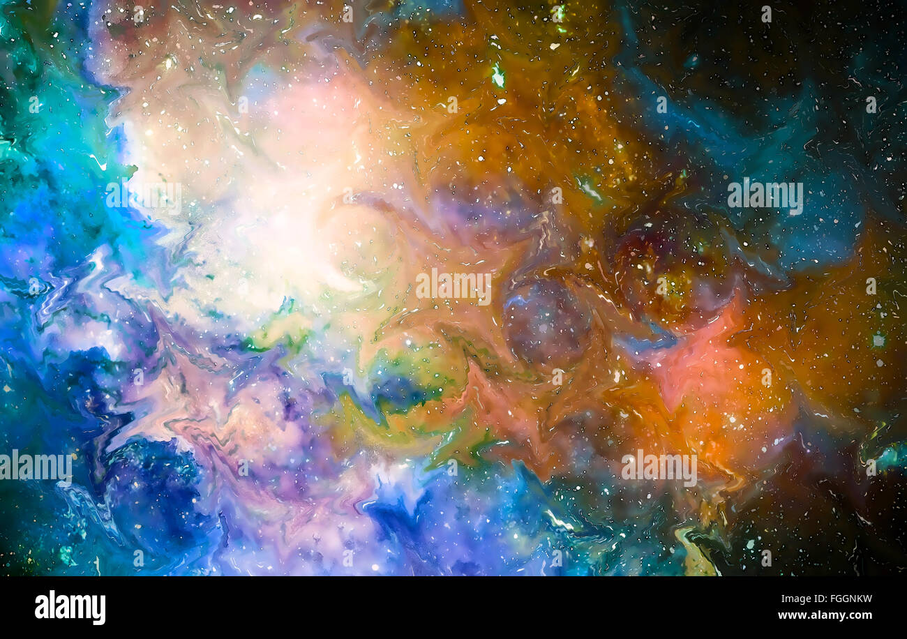 Nebula, Cosmic space and stars, cosmic abstract background and glass ...