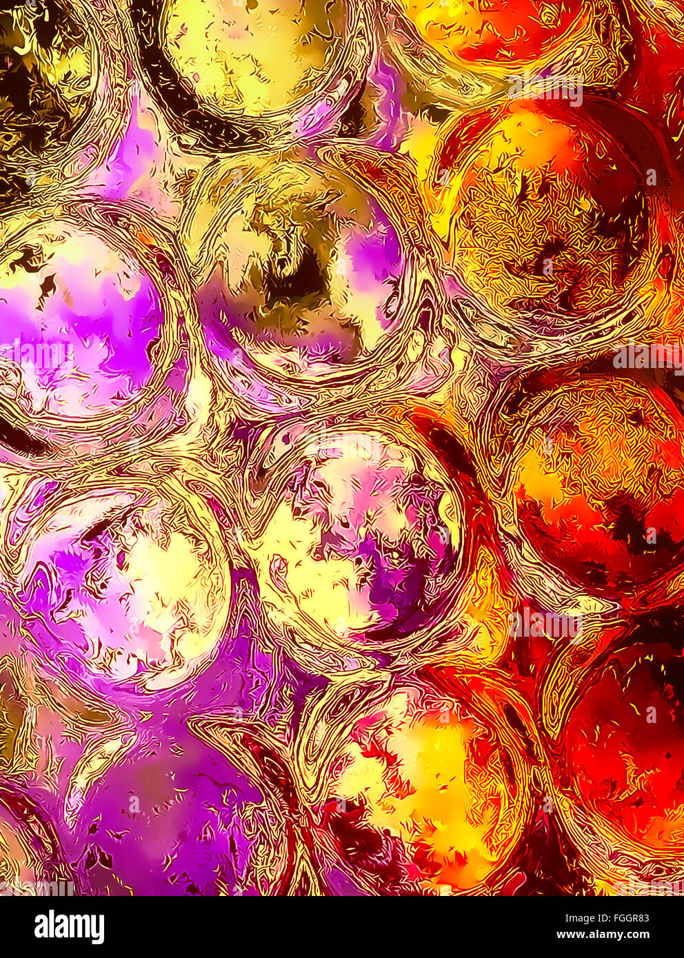 Color Abstract background. LAVA structure. Computer collage. Earth ...