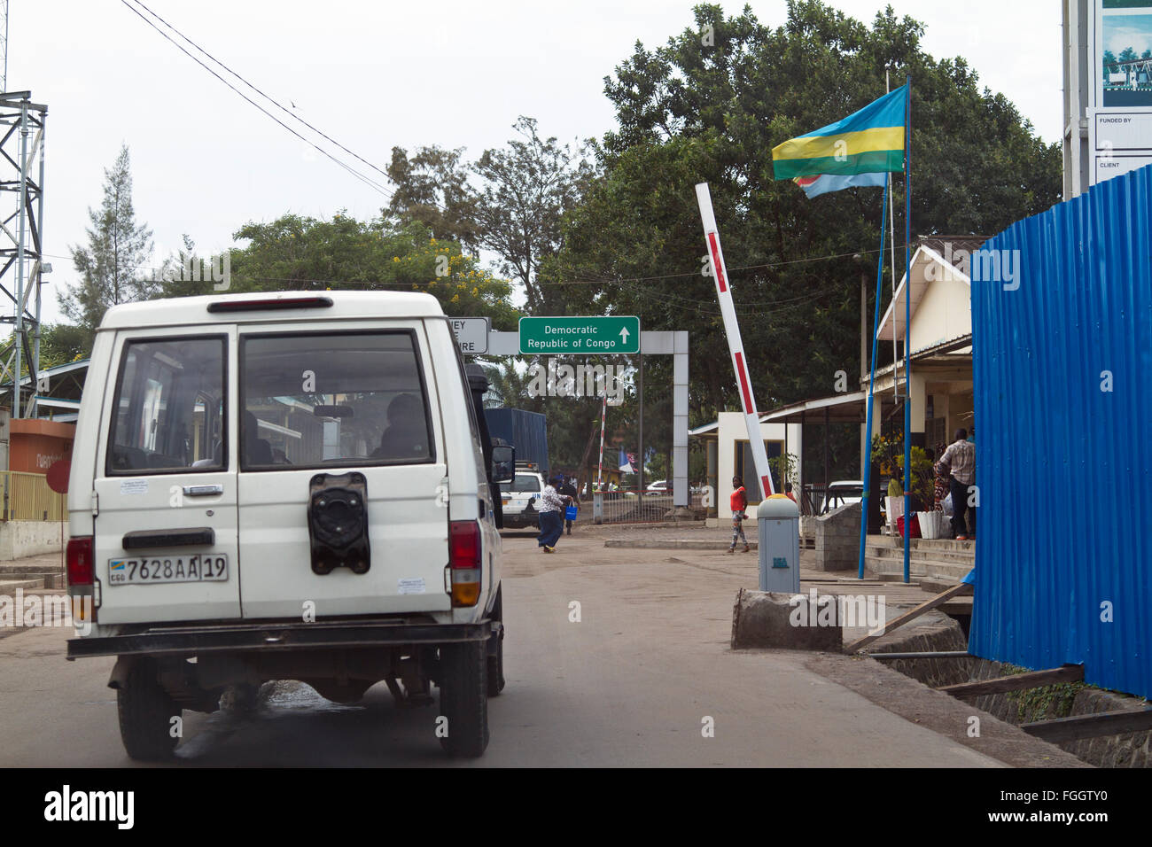 Grande Barrière, DRC border in Rwanda ,Africa Stock Photo - Alamy
