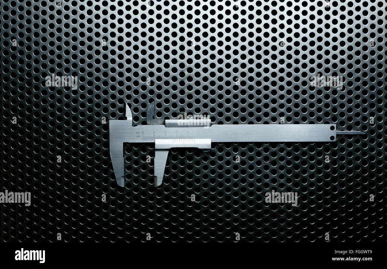 Vernier caliper with highlights Stock Photo - Alamy