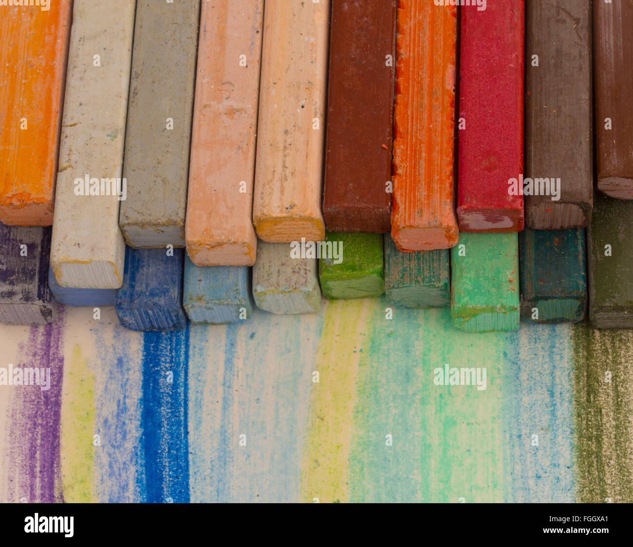 colorful artistic crayons Stock Photo - Alamy