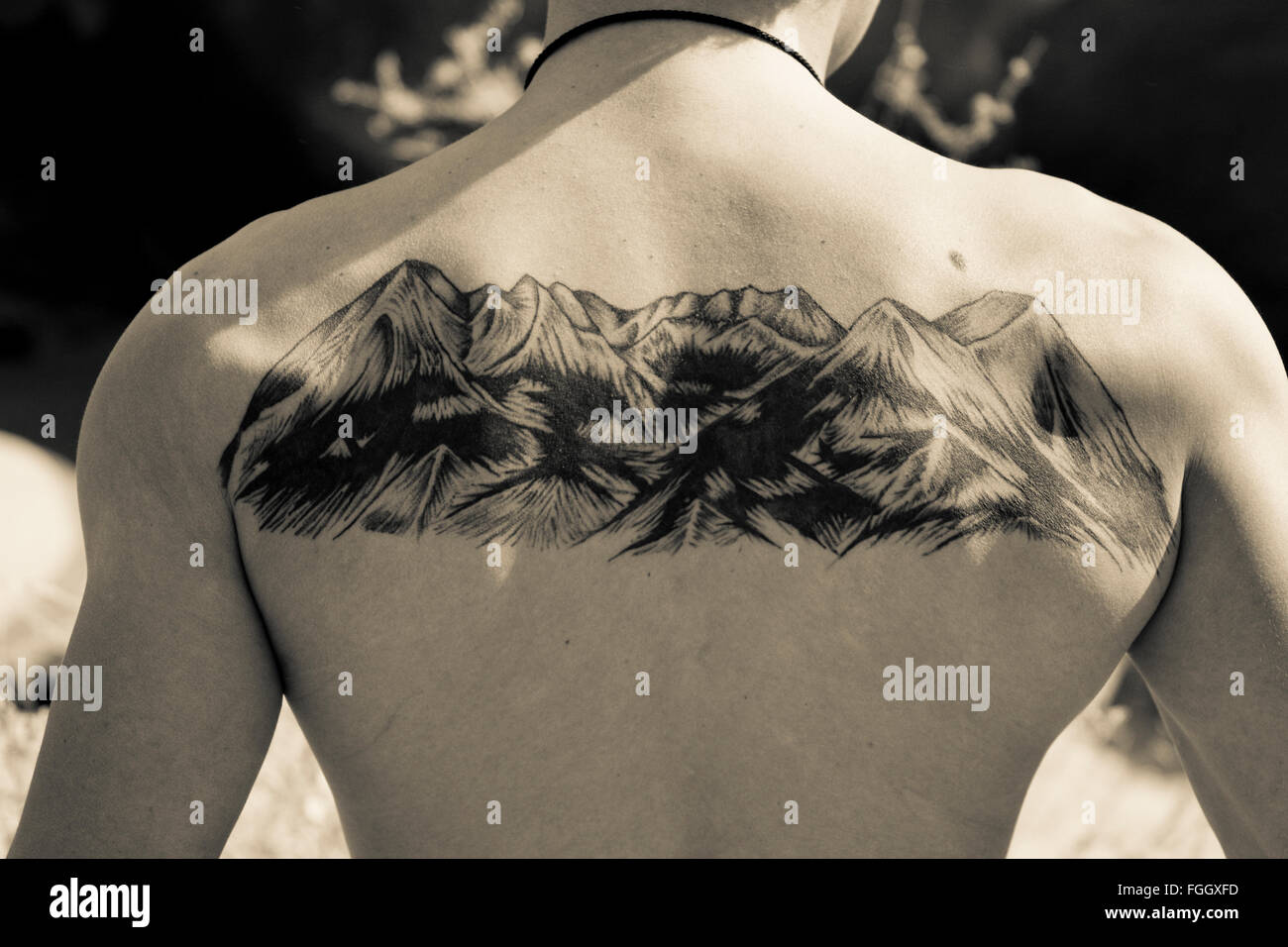 Back Tattoo High Resolution Stock Photography and Images - Alamy